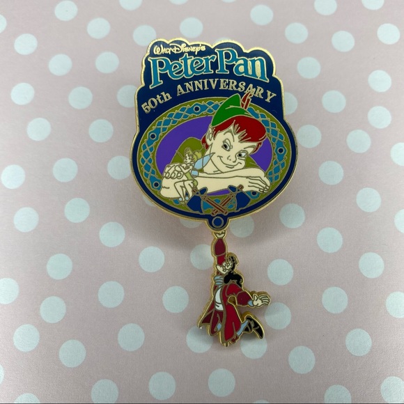 Disney | Accessories | Peter Pan 5th Anniversary Captain Hook Tinker ...